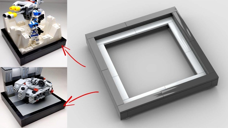 LEGO MOC holder or frame for moc by PezzidiLego | Rebrickable - Build ...