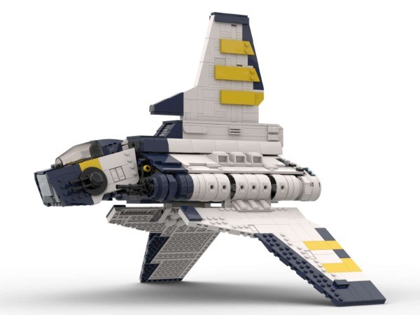 LEGO MOC RHO-class transport shuttle by LeslieLee | Rebrickable - Build ...