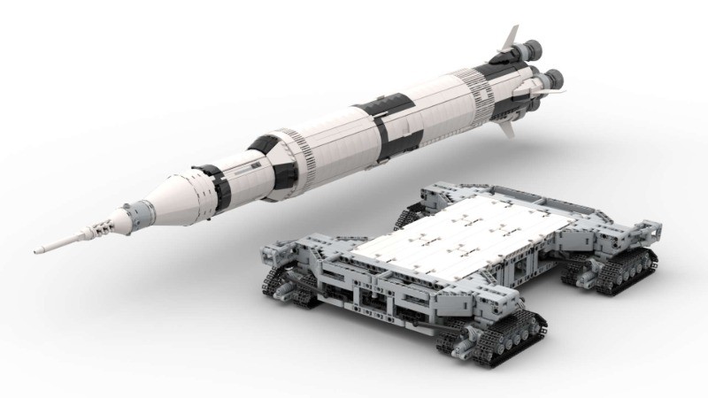 LEGO MOC-204083 [PF] Crawler-Transporter 1:110 (Saturn V Scale) by ...
