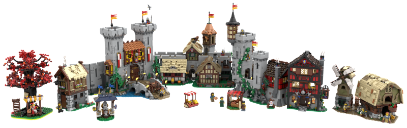 LEGO MOC Lion Knights Kingdom - 10332 Medieval Town Castle Expansion by ...