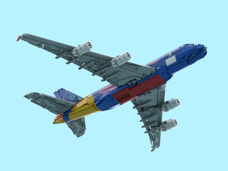 LEGO MOC-236122 Emirates Airbus A380 Destination Dubaï livery by ryangc ...