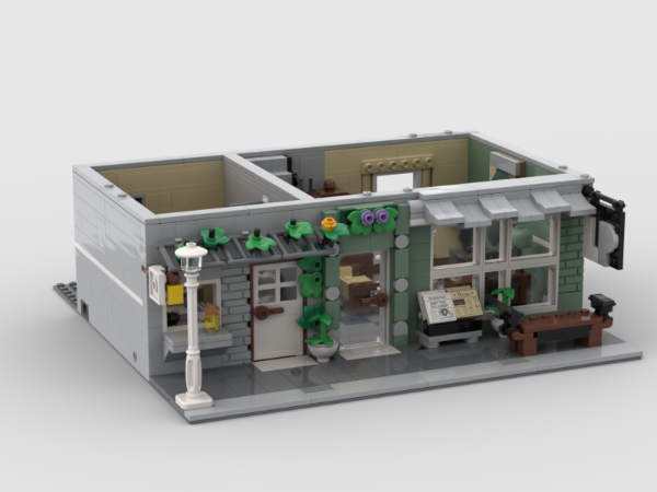 LEGO MOC LP shop & Live streaming studio, Lego 10278 Alternate build by ...