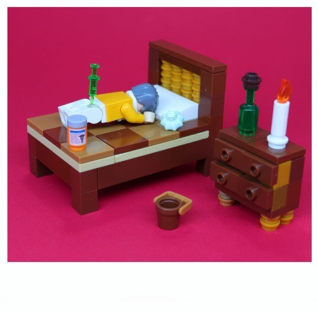 LEGO MOC LEGO bed 04 - Grumpy old man. by bloco_de_ideias | Rebrickable ...