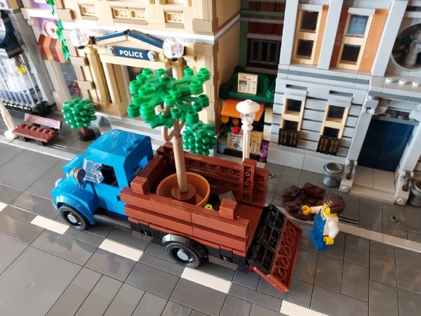 LEGO MOC-154193 40586 modification Stake Bed Truck by Konstruktor ...