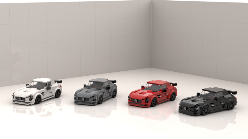 LEGO MOC Mercedes Benz-SLS AMG Black Series by Z.Design. | Rebrickable ...
