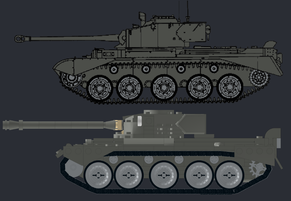 LEGO MOC A34 Comet I | WWII British Cruiser Tank | 1:35 Scale | Lego ...