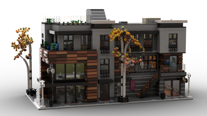 LEGO MOC Downtown Lofts by BrickStudioArchitect | Rebrickable - Build ...