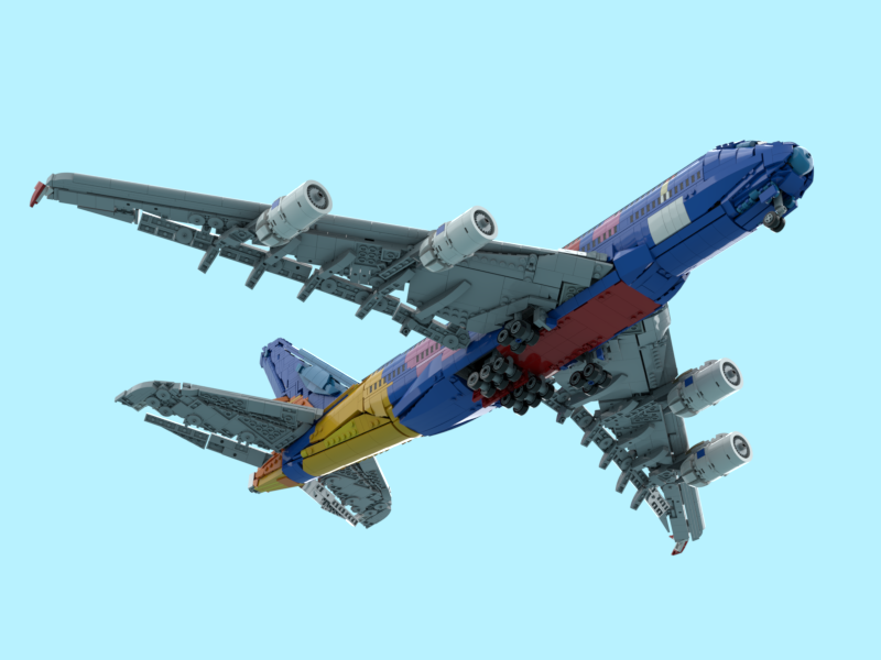 LEGO MOC-236122 Emirates Airbus A380 Destination Dubaï livery by ryangc ...