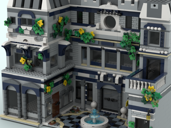 LEGO MOC-142149 Mansion with courtyard No.1 by cassieLiu | Rebrickable ...