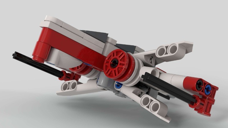 LEGO MOC TECHNIC mini ARC-170 starfighter by pins_n_liftarms ...