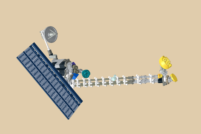 LEGO MOC NASA Mars Odyssey Orbiter by PedroJ | Rebrickable - Build with ...