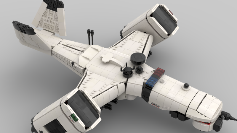 LEGO MOC-200448 Police Gunship Concept by Futurism_Lego | Rebrickable ...