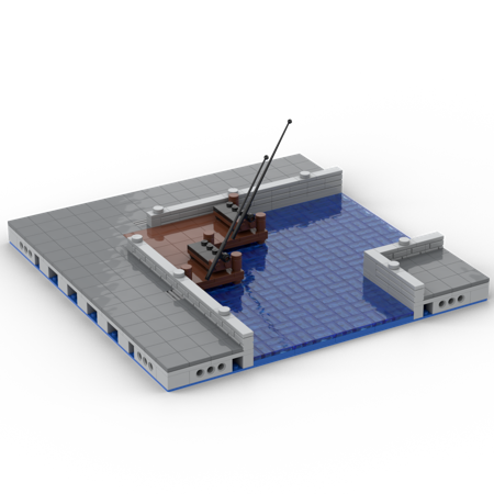 LEGO MOC MILS Canal (32x32) with fishing platform by Hannas.Beverly ...