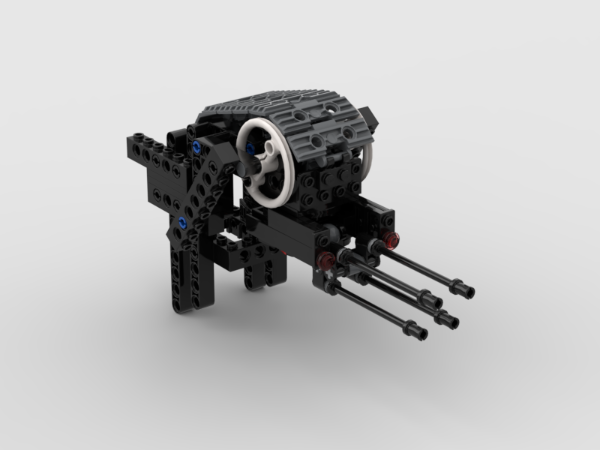 LEGO MOC moveable turret gun by McMOC | Rebrickable - Build with LEGO