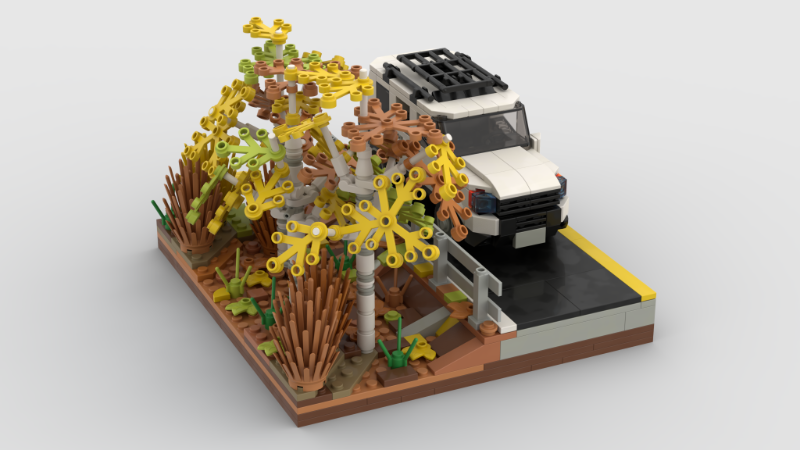 LEGO MOC-166078 Post-apocalyptic apocalypse - Forest Highway Scene (for ...