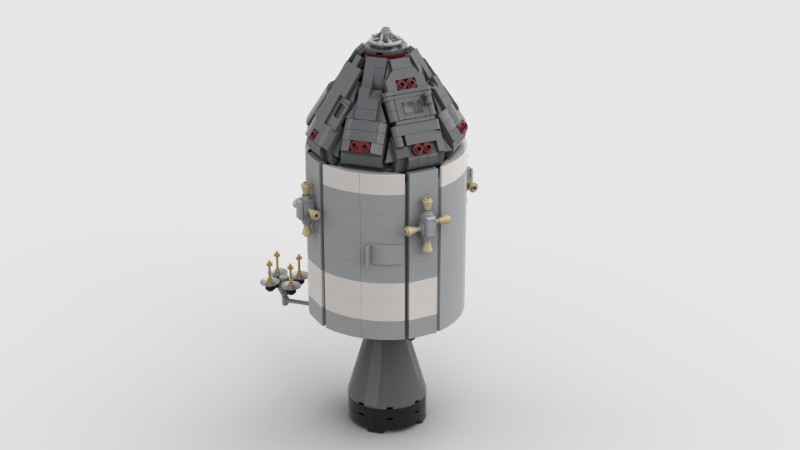 LEGO MOC v3.0 NASA Apollo Command Module MOC- Minifigure scale- Mod of ...