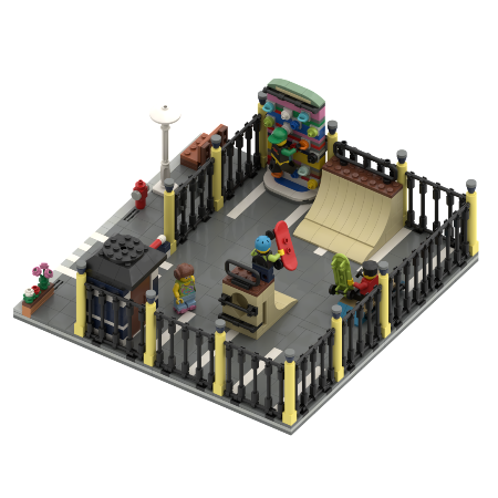 LEGO MOC Car Park / Skate Park by Curraheetom | Rebrickable - Build ...