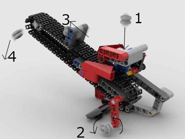 LEGO MOC Conveyor belt by OziGT | Rebrickable - Build with LEGO