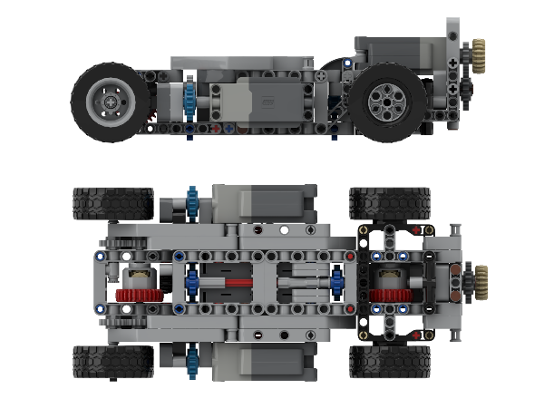 LEGO MOC COMPACT 4X4 CHASSIS (DIFF and low centre of gravity) by ...