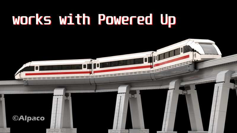 LEGO MOC Transrapid 08 by Alpaco | Rebrickable - Build with LEGO