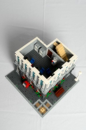 LEGO MOC Modular Corner Store by axicutionman | Rebrickable - Build ...