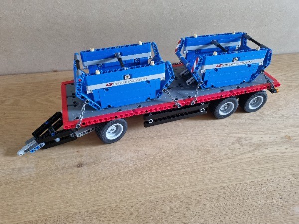 LEGO MOC container trailer for container truck 42024 by KoenW | Rebrickable - Build with LEGO