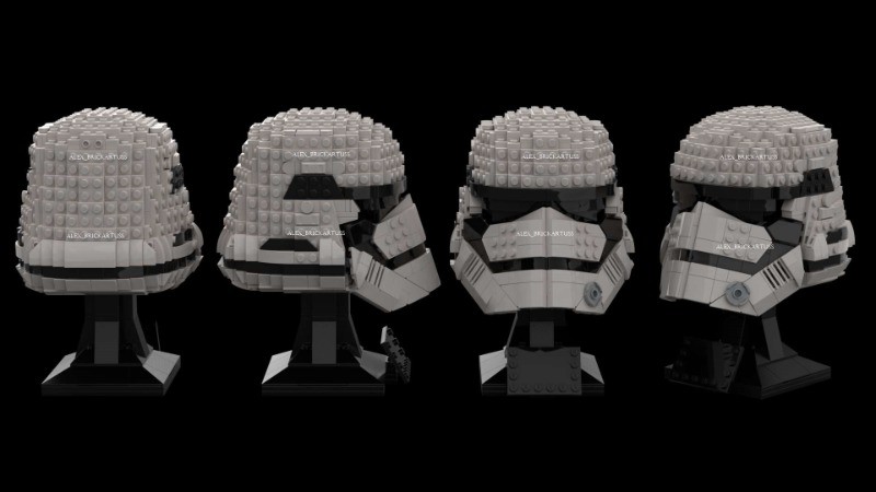 LEGO MOC Helmet First Order by Alex_BricKartuss | Rebrickable - Build ...