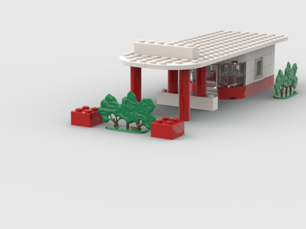 LEGO MOC Esso Gas Station With Small Garden (1958) by str10653 ...