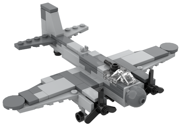 LEGO MOC Micro Junkers Ju 88 A-4 & G-6 by xpasza | Rebrickable - Build ...