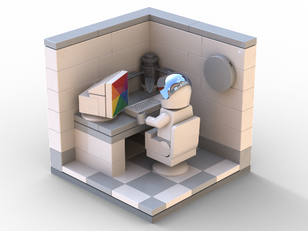 LEGO MOC Vaporwave Cubicle by swingline | Rebrickable - Build with LEGO