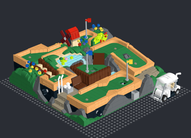 LEGO MOC Working Mini Golf Course by LEGOParadise | Rebrickable - Build ...