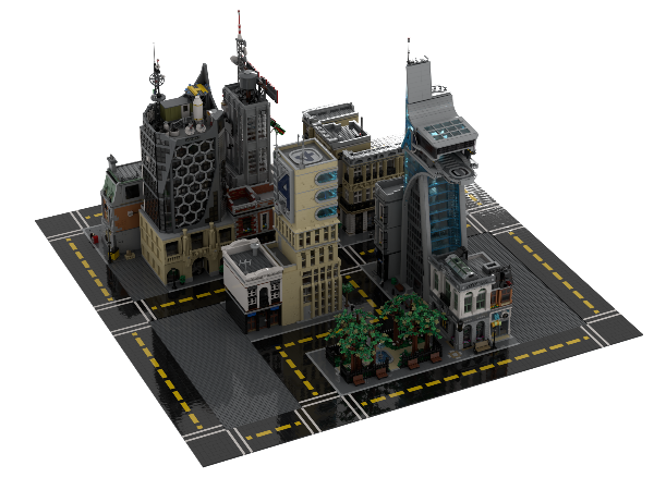 LEGO MOC Amazing Spider-Man Oscorp Tower by Legofan21 | Rebrickable ...