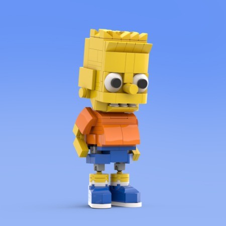 LEGO MOC BART SIMPSON by choi_dambaek | Rebrickable - Build with LEGO