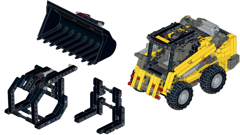 LEGO MOC-151994 RC Wacker Neuson skid steer loader by jzapletal ...