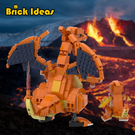 LEGO MOC Charmander (Pokémon) by Brick_Ideas | Rebrickable - Build with ...