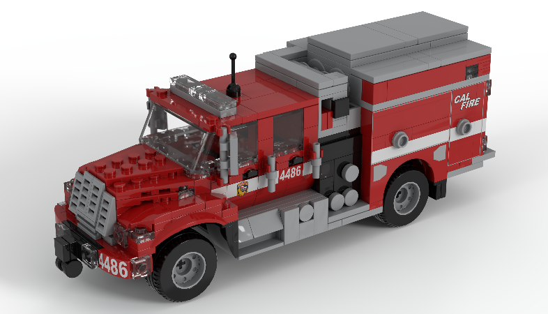 LEGO MOC Fire Department Type 3 Brush Engine by brickdefense | Rebrickable - Build with LEGO