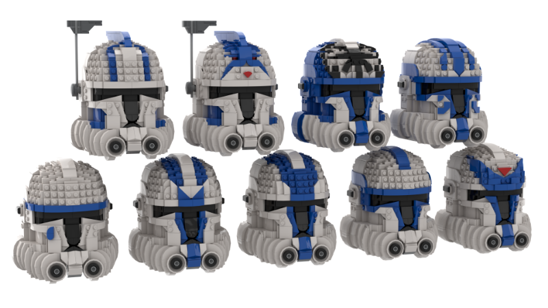 LEGO MOC-183301 501st Legion Helmet BUNDLE by Ant0noo | Rebrickable ...