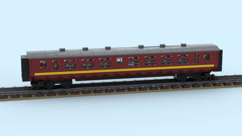 LEGO MOC HP Express in H0 scale for 4 stud wide track by williweb ...