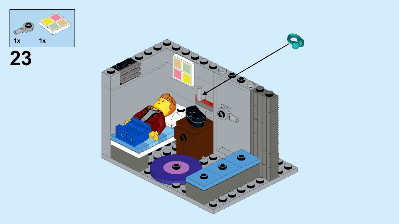 LEGO MOC Sleep Studio 💤 by Stud.ious | Rebrickable - Build with LEGO