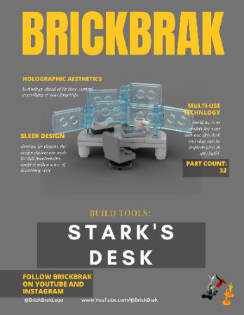 LEGO MOC Stark's Desk by BrickBrak | Rebrickable - Build with LEGO