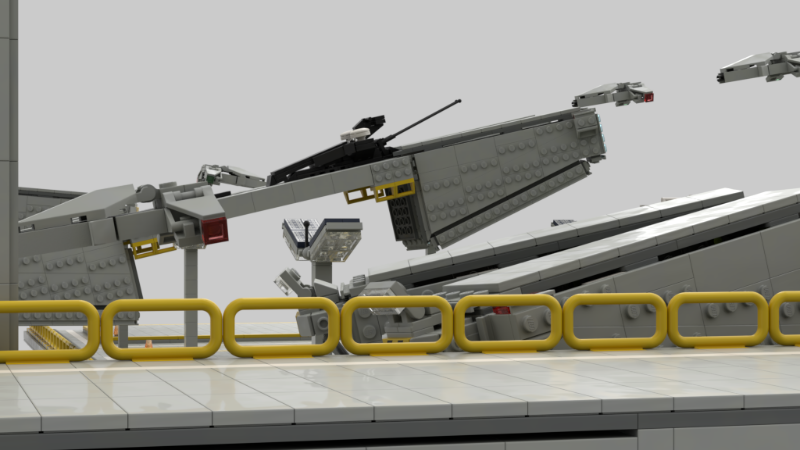 LEGO MOC Futuristic Military Port by Futurism_Lego | Rebrickable ...