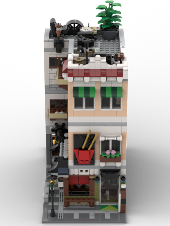 LEGO MOC Alley Shops and Apartment - Boardwalk Series by TUFKAT ...
