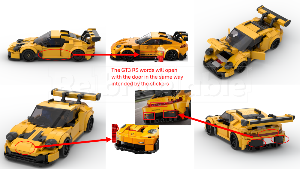 LEGO Set 77239-1 Porsche 911 GT3 RS Super Car (2025 Speed Champions ...