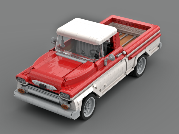 LEGO MOC Chevrolet Apache 1958 (Red version) by syzygy87 | Rebrickable ...