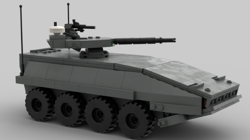 LEGO MOC Futuristic APC Combat Version by Futurism_Lego | Rebrickable - Build with LEGO