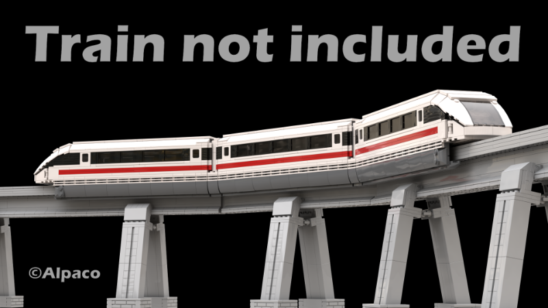 LEGO MOC Transrapid rail by Alpaco | Rebrickable - Build with LEGO