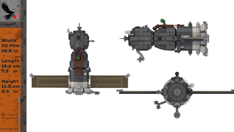 LEGO MOC Soyuz-TM (1:42 Minifig Scale) by NightHawk11991 | Rebrickable ...