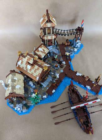 LEGO MOC viking ship (áttæringr) by Troubabrix | Rebrickable - Build ...