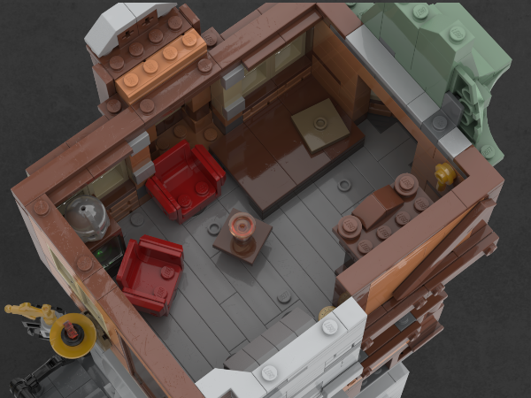 LEGO MOC Medieval Tavern by Vanestream | Rebrickable - Build with LEGO