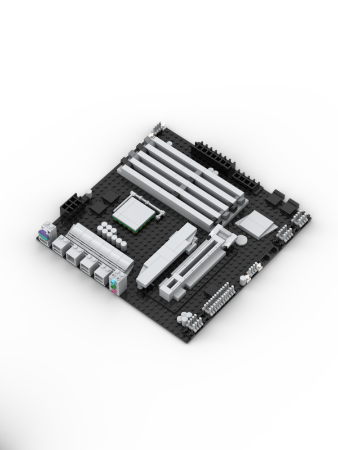 LEGO MOC pc gamer motherboard by lego_xtremcar | Rebrickable - Build ...